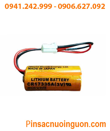 Maxell CR17335A; Pin nuôi nguồn PLC Maxell CR17335A lithium 3V 1650mAh ...