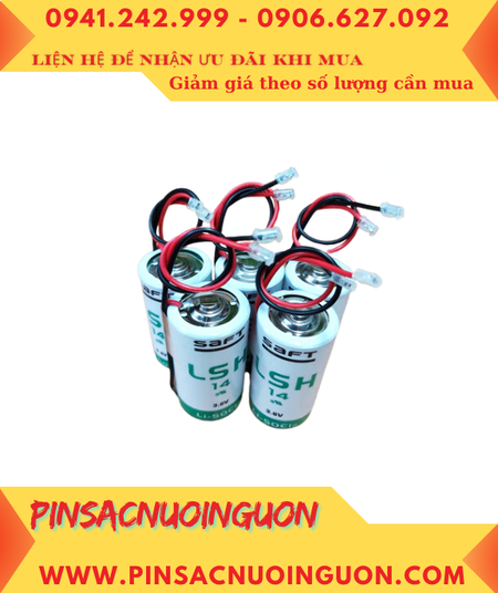 Pin Saft LSH14 (có Dây Zắc cắm); Pin nuôi nguồn PLC Saft LSH14 lithium ...
