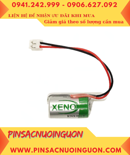 XENO XL-050F; Pin nuôi nguồn XENO XL-050F (ZẮC CẮM) 3.6v 1/2AA 1200mAh ...